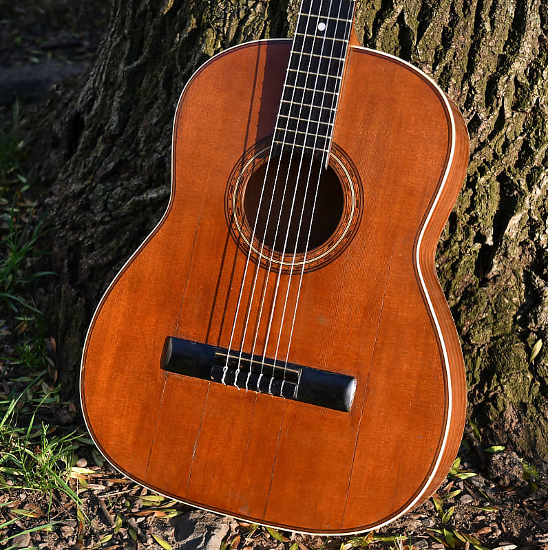 Antique Refurbished Schonbach Classical Guitar, Mahogany – | Reverb