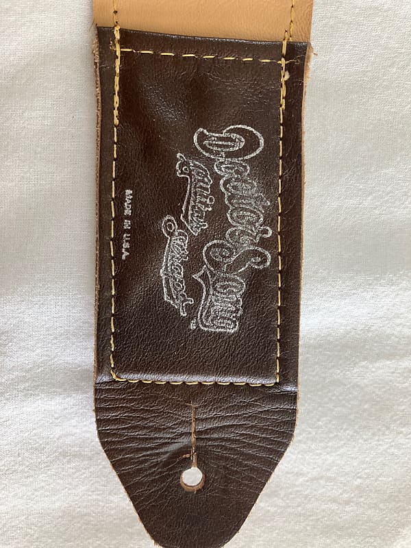 Doctor Song Guitar strap 1960's - leather/suede | Reverb UK