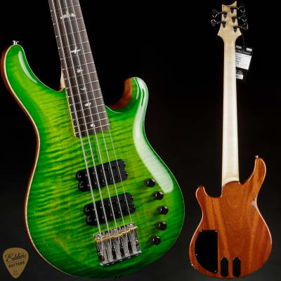PRS Private Stock Gary Grainger 5 String Bass Teal Burst | Reverb