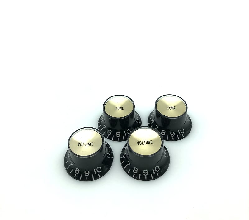 Gibson OEM Small Font Reflector Knobs Set 1990’s-00’s | Reverb