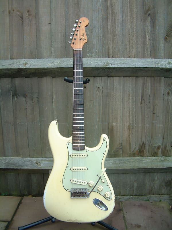 Fender Stratocaster Pre CBS Stratocaster 1964 Jan - White | Reverb