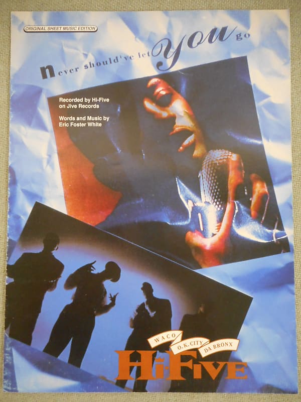 Hi-Five "Never Should've Let You Go" Sheet Music 1993 | Reverb