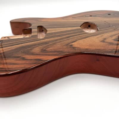 Warmoth Tele Body Zebrawood “Smoked Zebra” Custom | Reverb