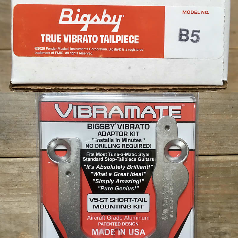 Bigsby B5 Vibrato + Vibramate V5-ST Aluminum w/ Soft Touch | Reverb