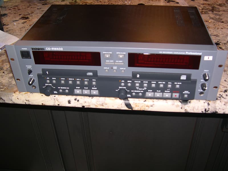 TASCAM CD-RW402 Professional Rack-Mount Dual Tray CD-R/CD-RW | Reverb