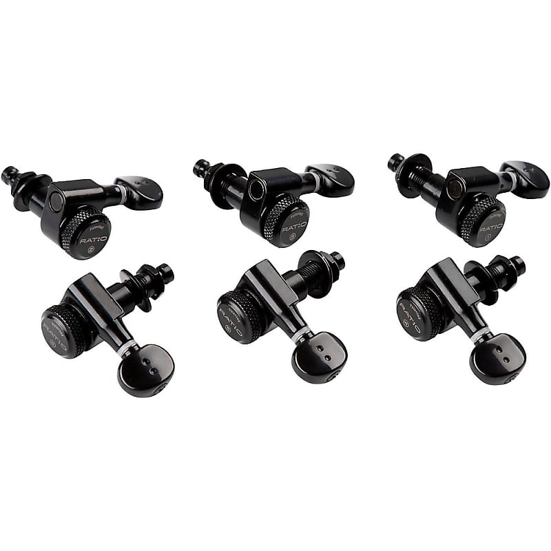 Graph Tech Electric Locking 6 In-line Classic 2 Pin Black | Reverb