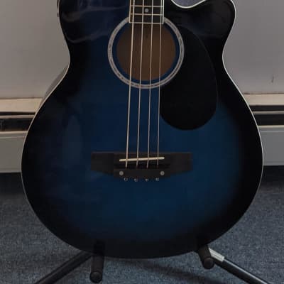 Full Size 4 String Acoustic Electric Bass Guitar Fretted Bass | Reverb