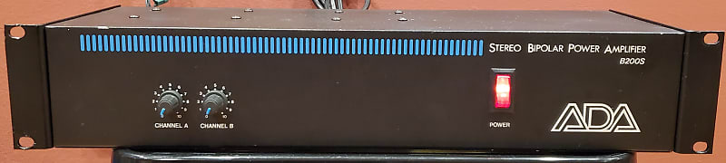 ADA Stereo Bipolar Power Amplifier (B200S) Late 90s Black | Reverb