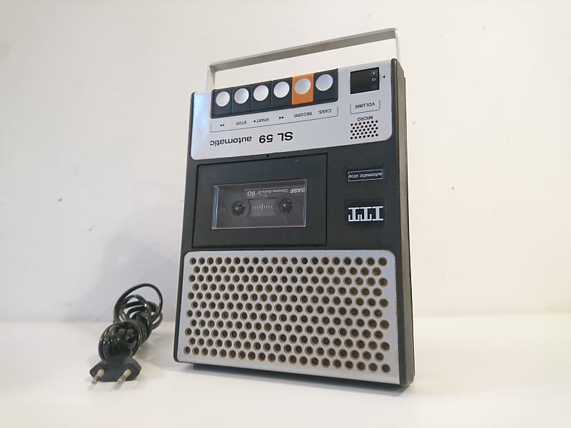 ITT SL 59 Cassette Tape Recorder, Player Germany 1970s | Reverb