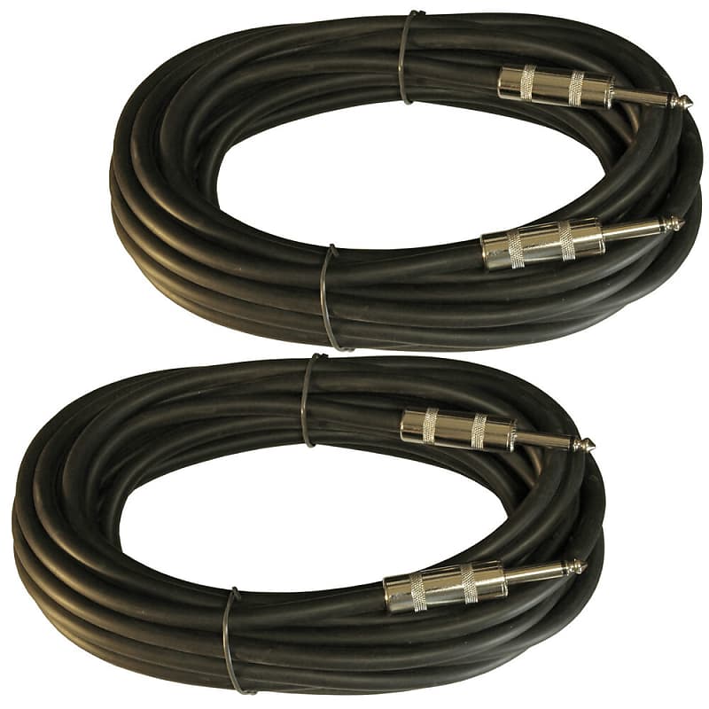 14 Gauge Dj Pa Monitor Amplifier To Speaker Cables 25Ft Foot | Reverb