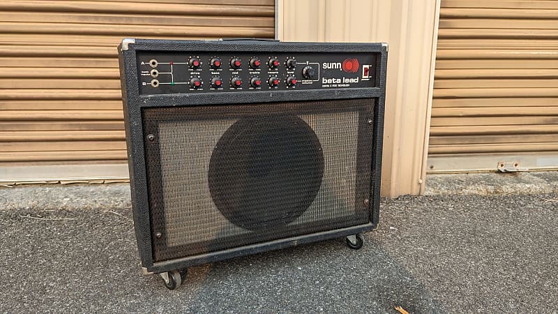 1980s Sunn Beta Lead Solid State 100W Guitar Combo Amp | Reverb