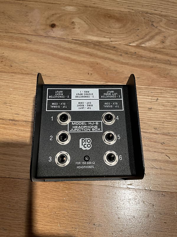 ProCo HJ-6. HEADPHONE JUNCTION BOX 2024 - BLACK | Reverb