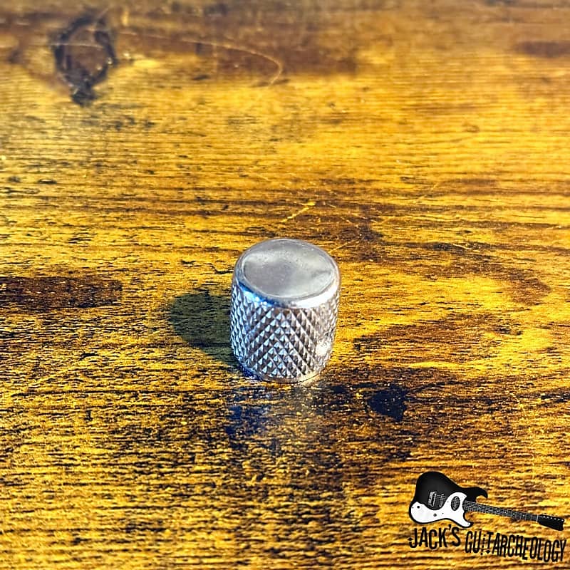 Fender Knurled Barrel Knob *VINTAGE* (1960s - Chrome) | Reverb