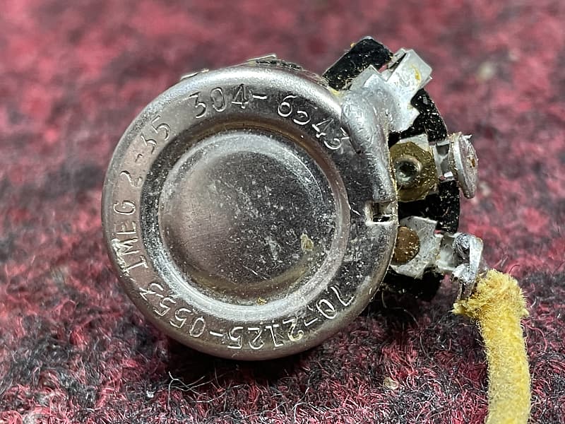 1965 Fender Telecaster Jazzmaster 1 MEG Stackpole pot | Reverb UK