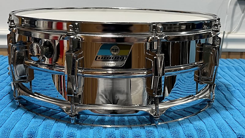 1970 Ludwig No. 400 Supraphonic 5x14" 10-Lug Aluminum Snare | Reverb