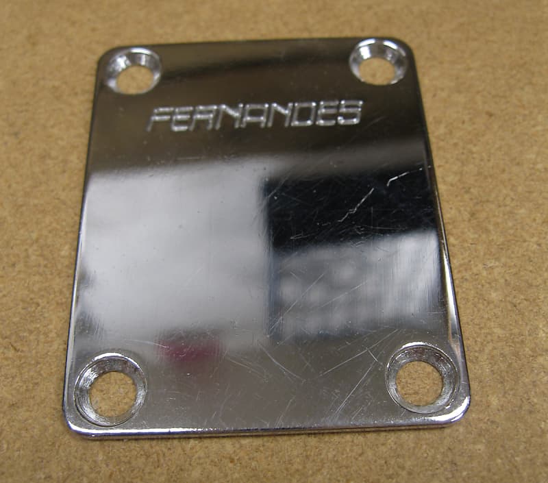 Fernandes Neck Plate Chrome | Reverb