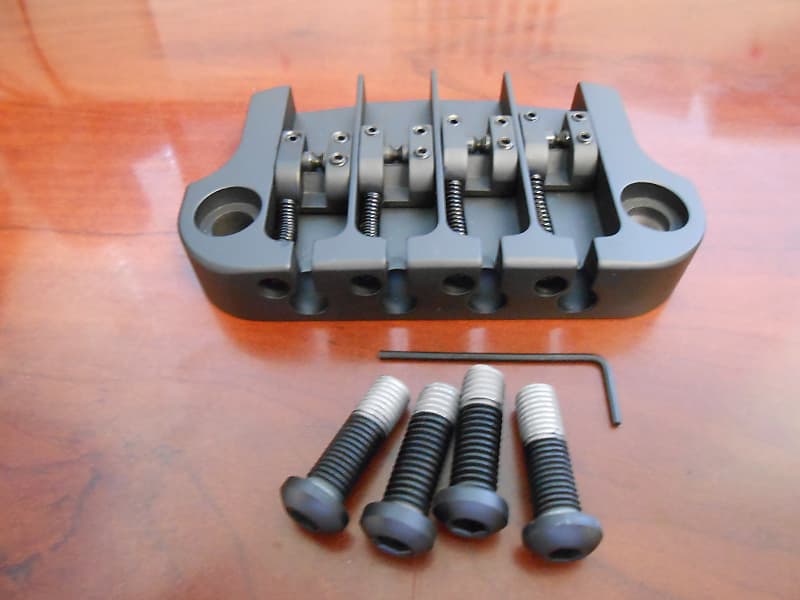 Hipshot 3-Point SuperTone Bass Bridge For Gibson - BLACK | Reverb