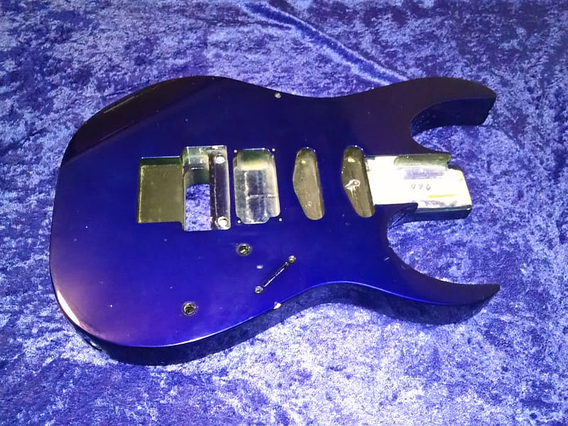 1990 Ibanez RG760 Body Laser Blue MIJ Square Heel. | Reverb