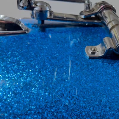 Ludwig Super Classic Kick Drum 14x20" 1970s - Blue Sparkle | Reverb