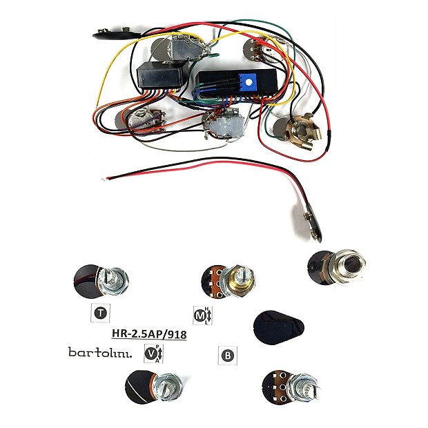 Bartolini HR2.5AP/918 Pre-Wired Active/Passive 9V/18V Bass | Reverb