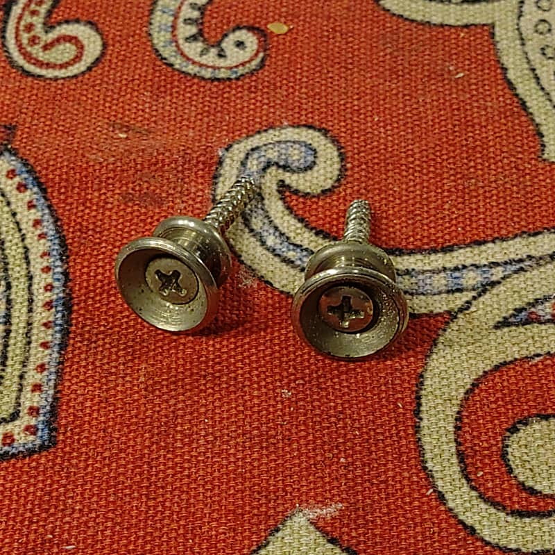 VINTAGE 1974 FENDER STRAP BUTTONS w/ SCREWS | Reverb