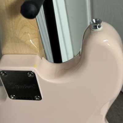 Squier Paranormal Rascal Bass HH - Shell Pink | Reverb