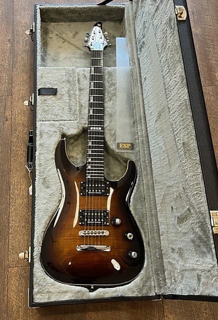 ESP E-II Horizon Neck Thru 2000s - Sunburst | Reverb