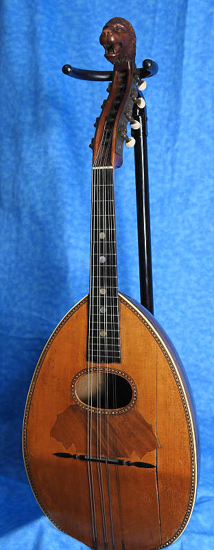 Lion Head Bowl Back Mandolin, 1900s | Reverb