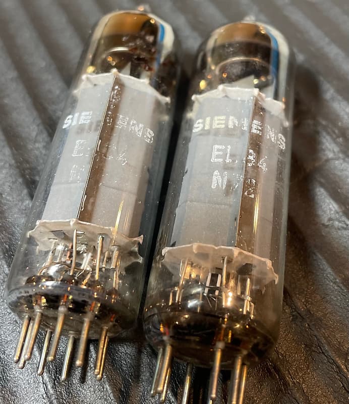 Siemens German EL84 Power Tubes Matched Set | Reverb