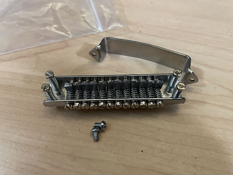 Rickenbacker Style 12-String Bridge 2021 - Chrome | Reverb