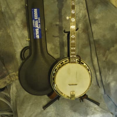 Samick Masterpiece 5 String Resonator Banjo with Gold | Reverb