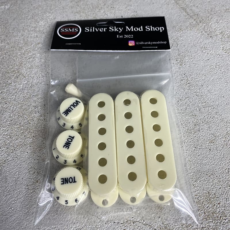 PRS SILVER SKY REPLACEMENT PICKUP COVERS KNOBS & SWITCH TIP | Reverb