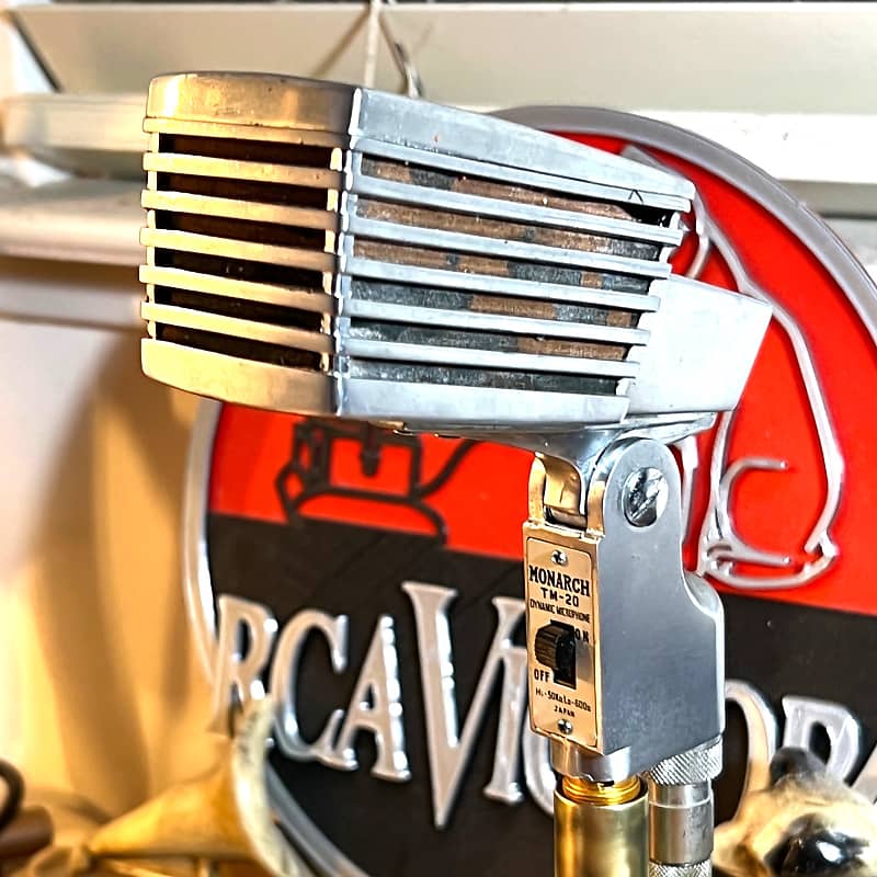 Vintage 1960's Monarch TM-20 Dynamic Microphone, works great | Reverb