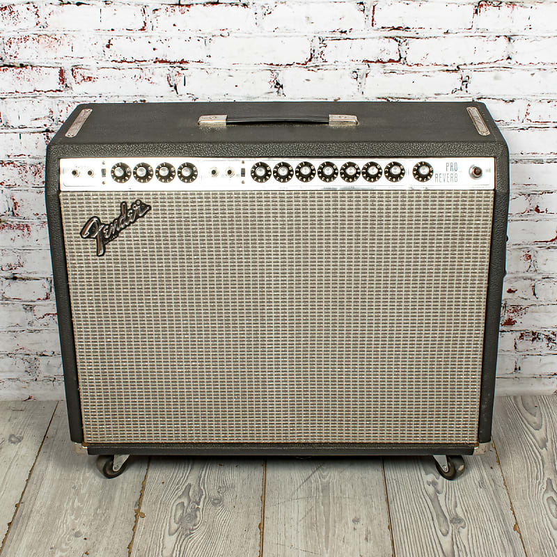 Fender - 1970s Pro Reverb - 2x12 Combo Amp w/cover - x3167 - | Reverb