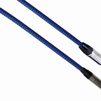 BLACK/NEON BLUE Designer Series Guitar Cables - 1/4" Straight | Reverb