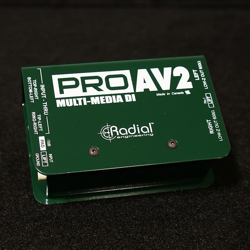 Radial Engineering Pro AV2 2-Channel Passive A/V Stereo DI | Reverb