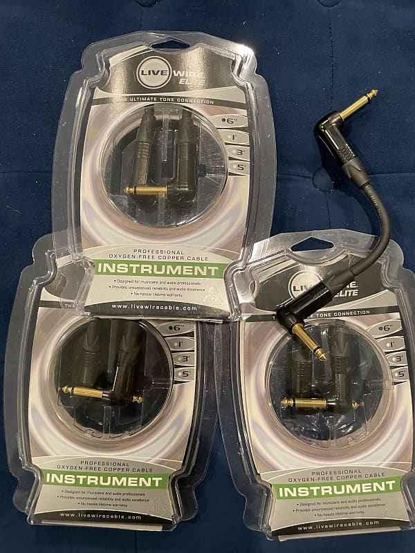 Live Wire Elite 6” patch cables | Reverb