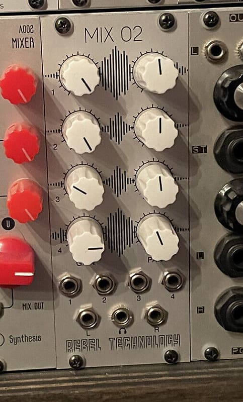 Rebel Technology Mix 02 Stereo Panning Mixer 2018 - Silver | Reverb