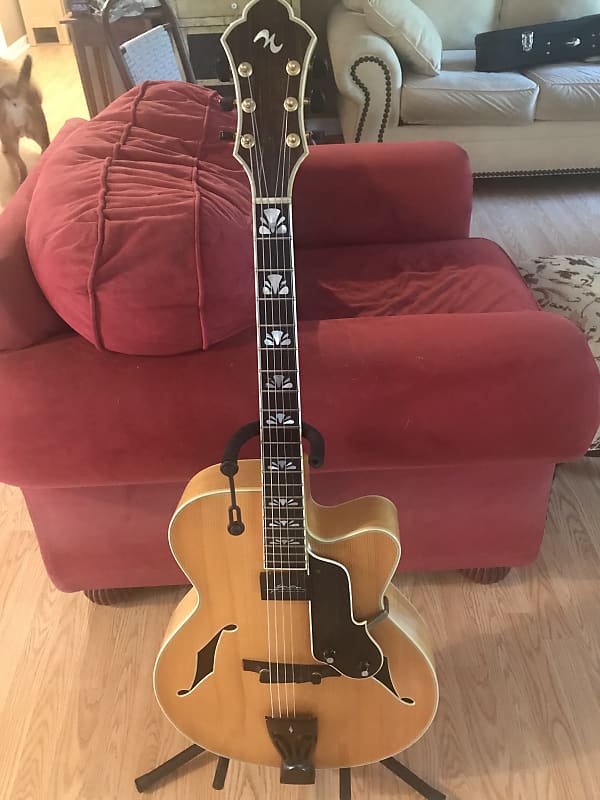 1991 Nickerson Corona, Honey Blonde Archtop, Jazz Guitar Best | Reverb
