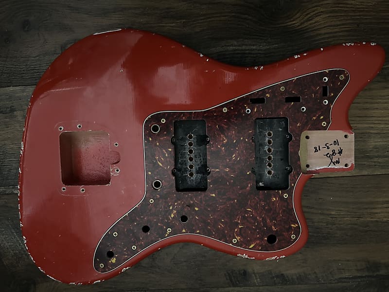 MJT Jazzmaster body Jazzmaster Fiesta red | Reverb