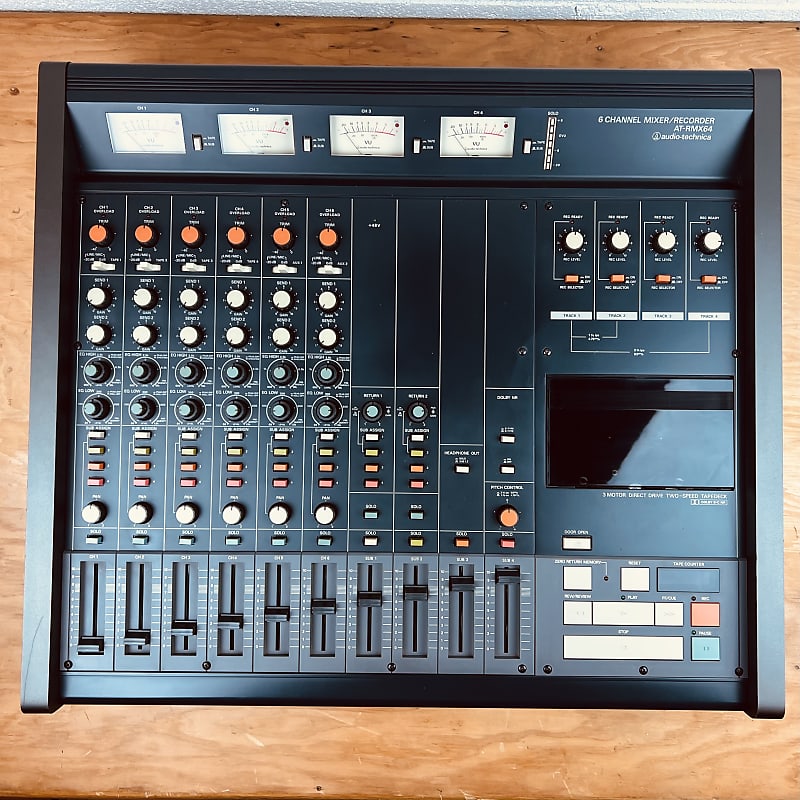 Audio Technica AT-RMX64 1984 vintage analog mixer cassette | Reverb
