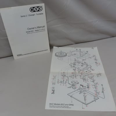Vintage Original BIC Series Z Model 60Z Turntable Owners | Reverb