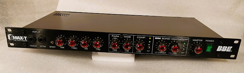 BBE BMax-T 1U Rack Tube Bass Preamp w built-in Compressor + | Reverb
