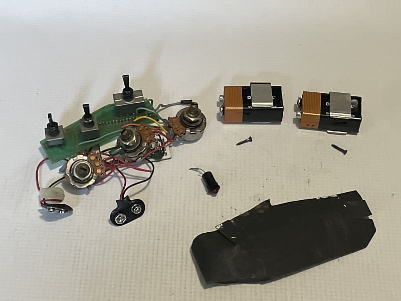 1980's Kramer USA Sustainer Active Control Electronics Wiring | Reverb