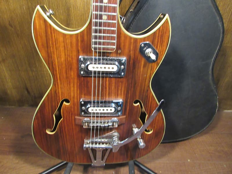 Vintage Greco 920 Double Cutaway Hollow Body With Chipboard | Reverb