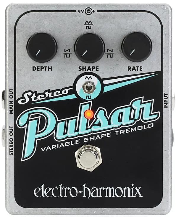 Electro-Harmonix STEREO PULSAR Variable Shape Tremolo Pedal | Reverb