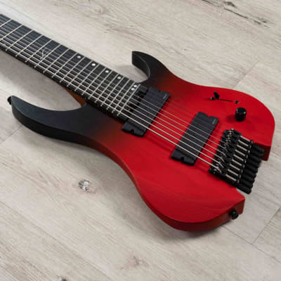 Legator Ghost G9 9-String Multi-Scale Headless Guitar, Ebony | Reverb