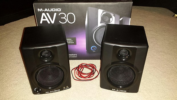 M-audio AV-30 Active Studio Monitors | Reverb