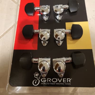 Ebony / Chrome Grover Tuning Type 102 Machines | Reverb