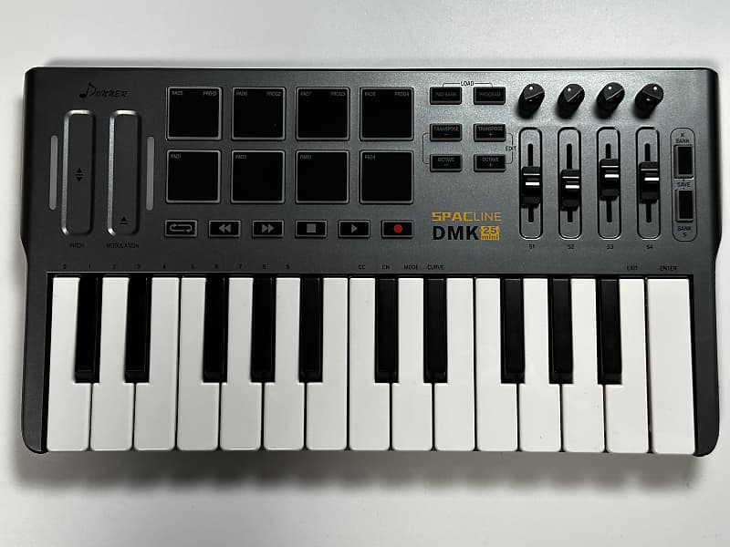 Donner DMK 25 Midi Keyboard 2020s - Grey | Reverb